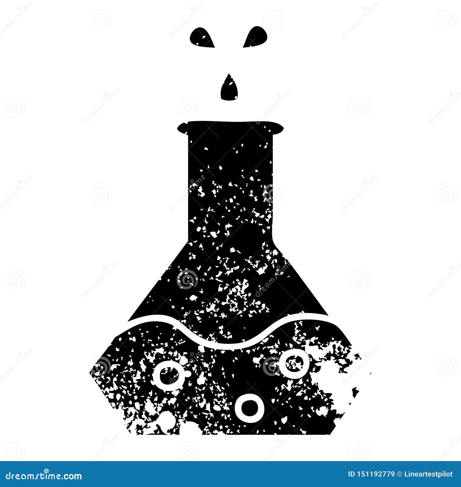 A Creative Distressed Symbol Science Experiment Stock Vector ...