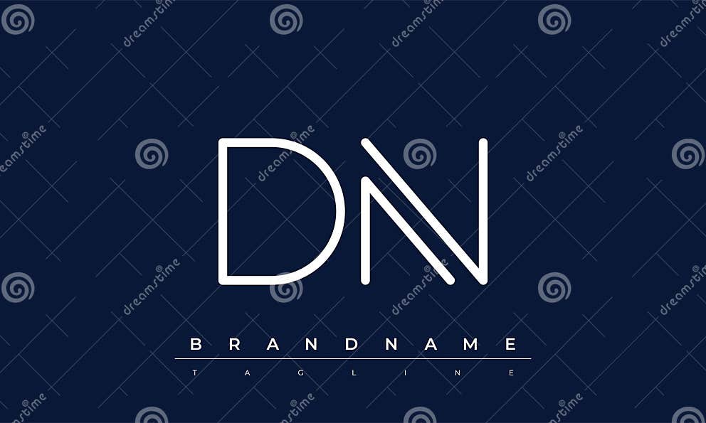 Creative DN Letter Initial Logo Vector Image Stock Illustration ...