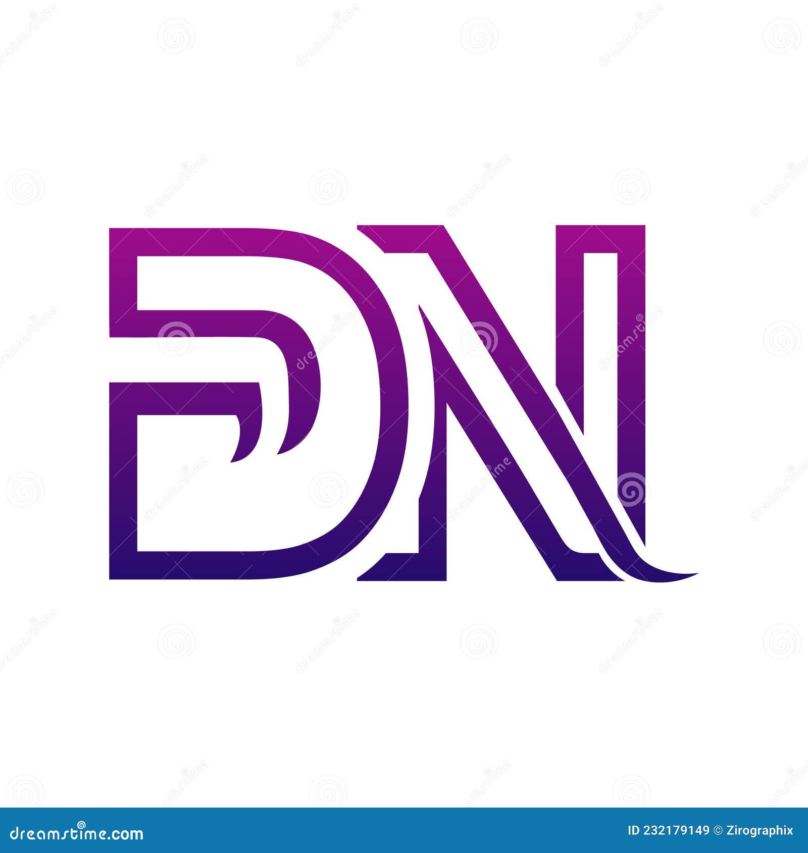 Creative DN Logo Icon Design Stock Vector - Illustration of creative ...