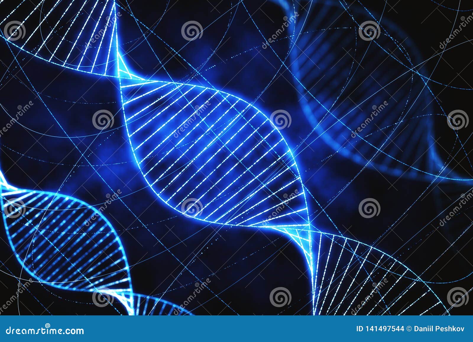 Creative DNA backdrop stock illustration. Illustration of chemistry ...