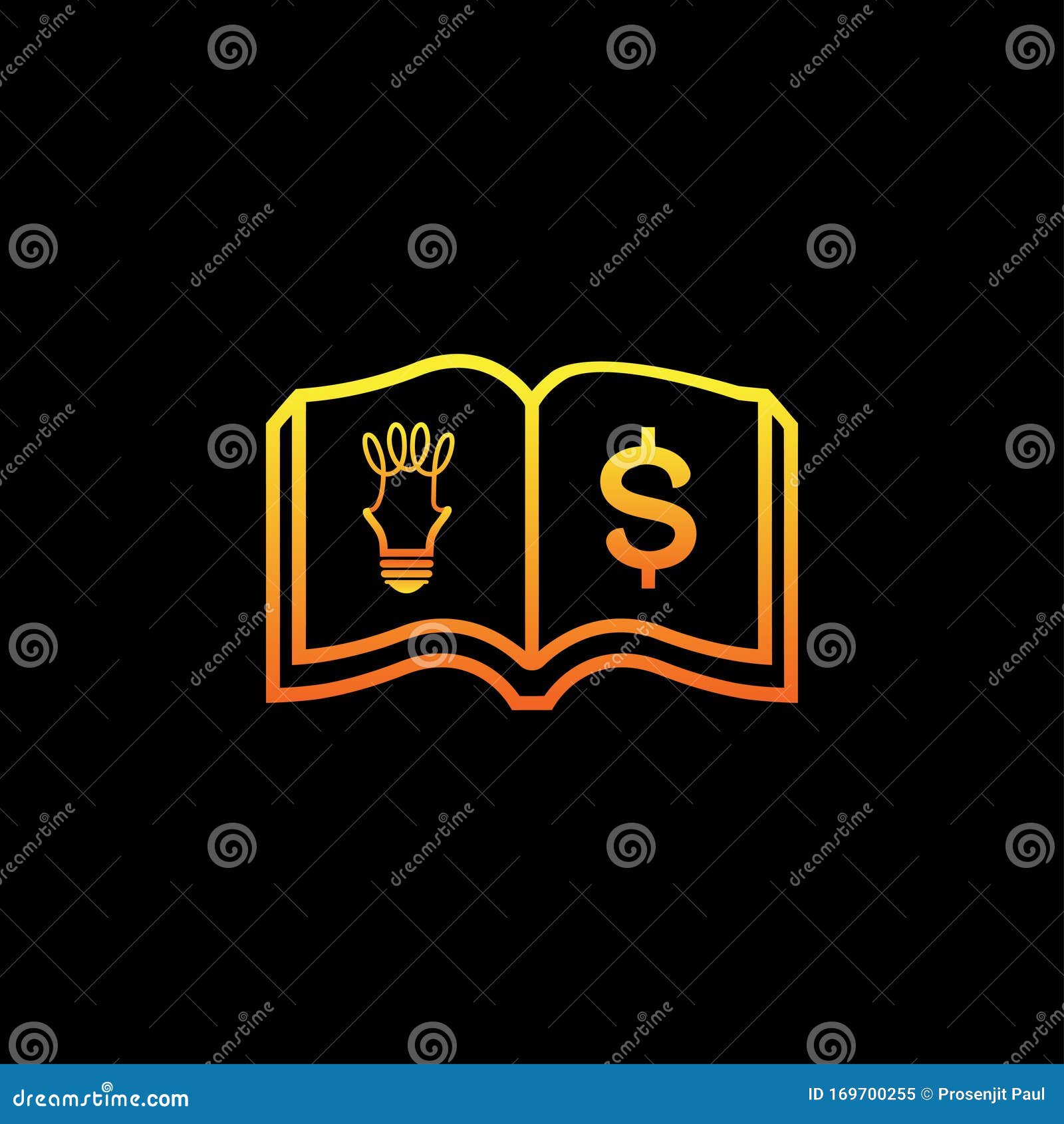 Creative Dollar Technology Book Logo Design Vector Stock Vector ...