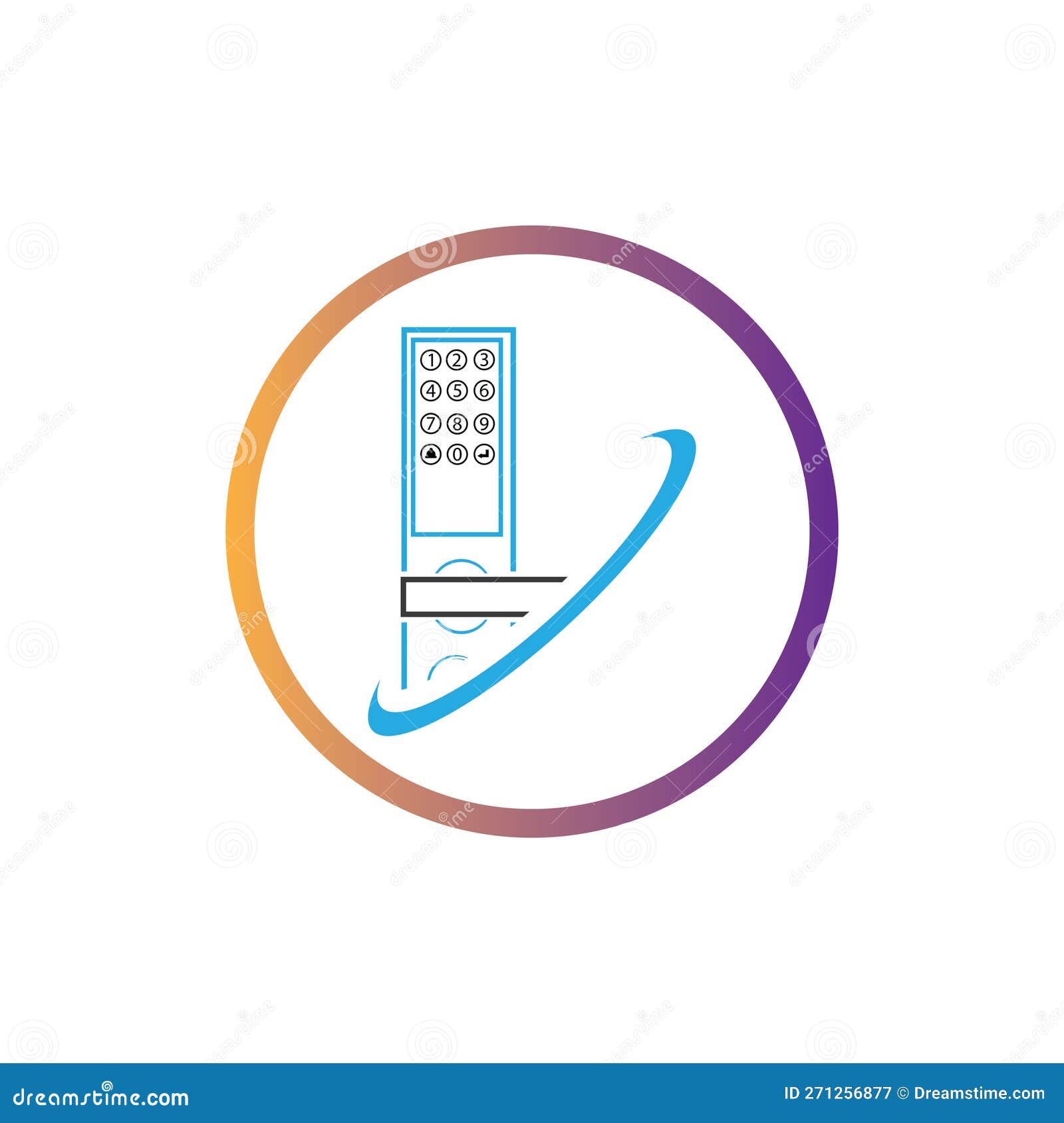 Door Handle Vector Logo and Symbol Design Stock Vector - Illustration ...