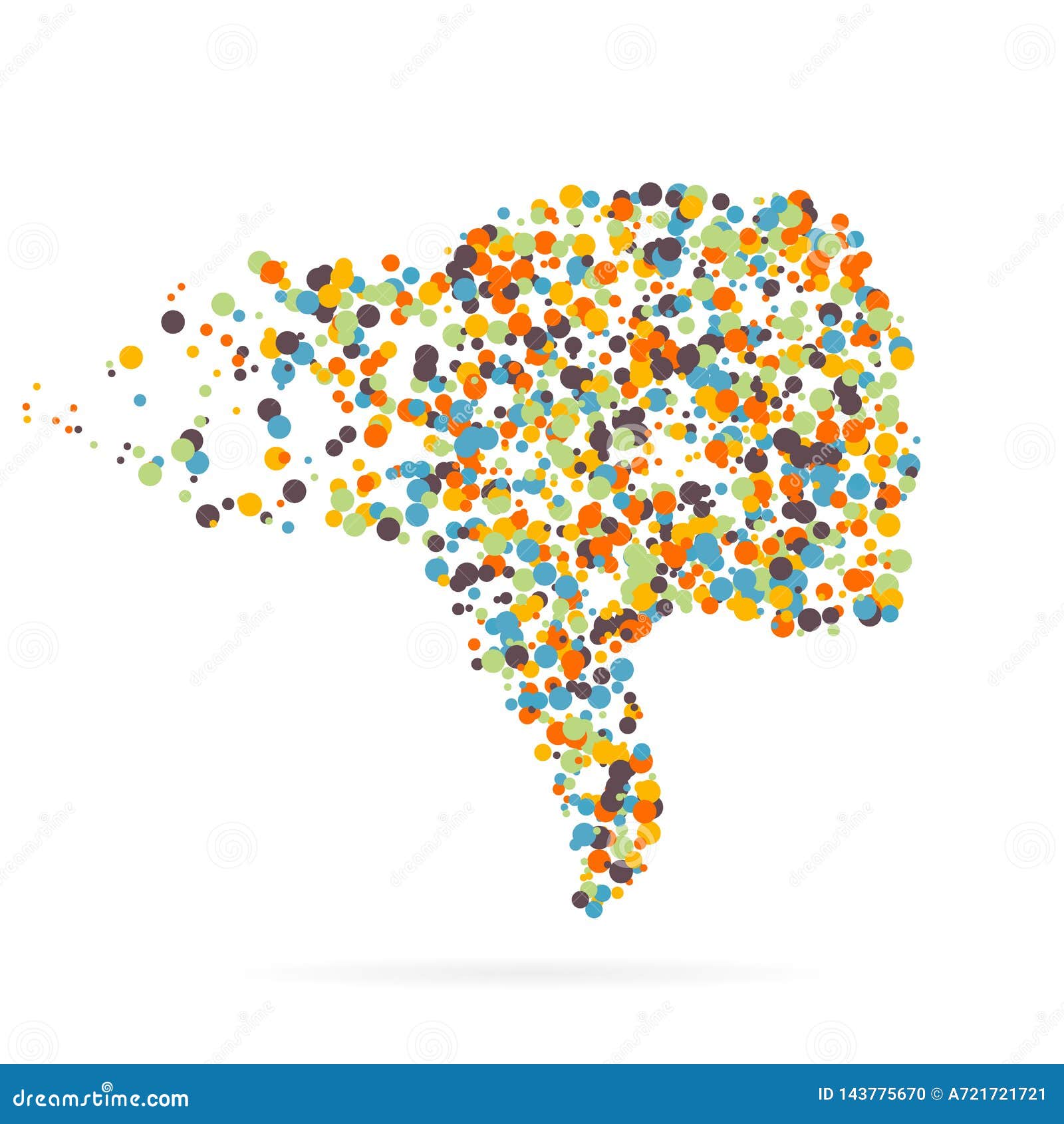 Creative dot icon stock illustration. Illustration of splashing - 143775670