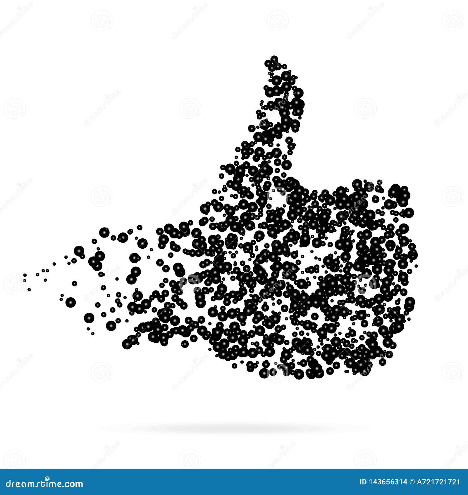 Creative dot icon stock illustration. Illustration of hand - 143656314