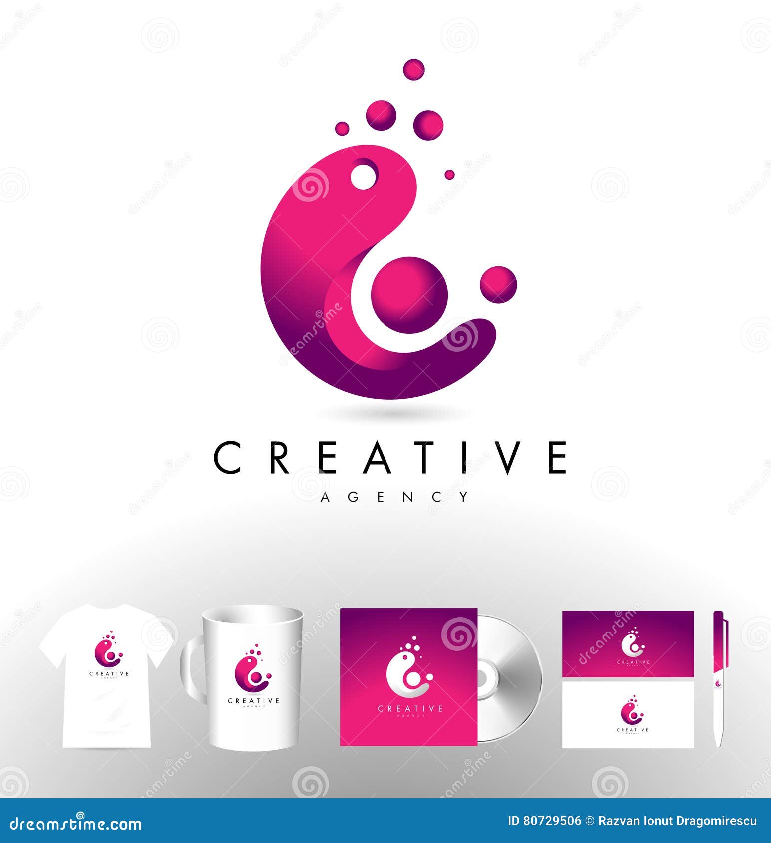Creative Dots Logo Design stock vector. Illustration of idea - 80729506