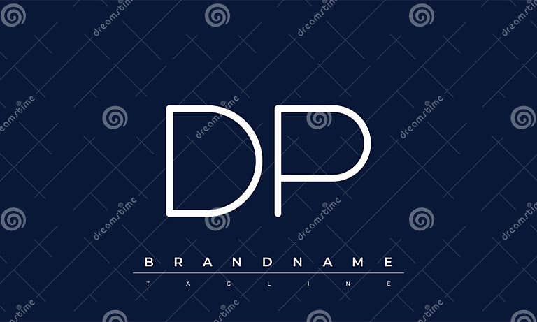 Creative DP Letter Initial Logo Vector Image Stock Vector ...