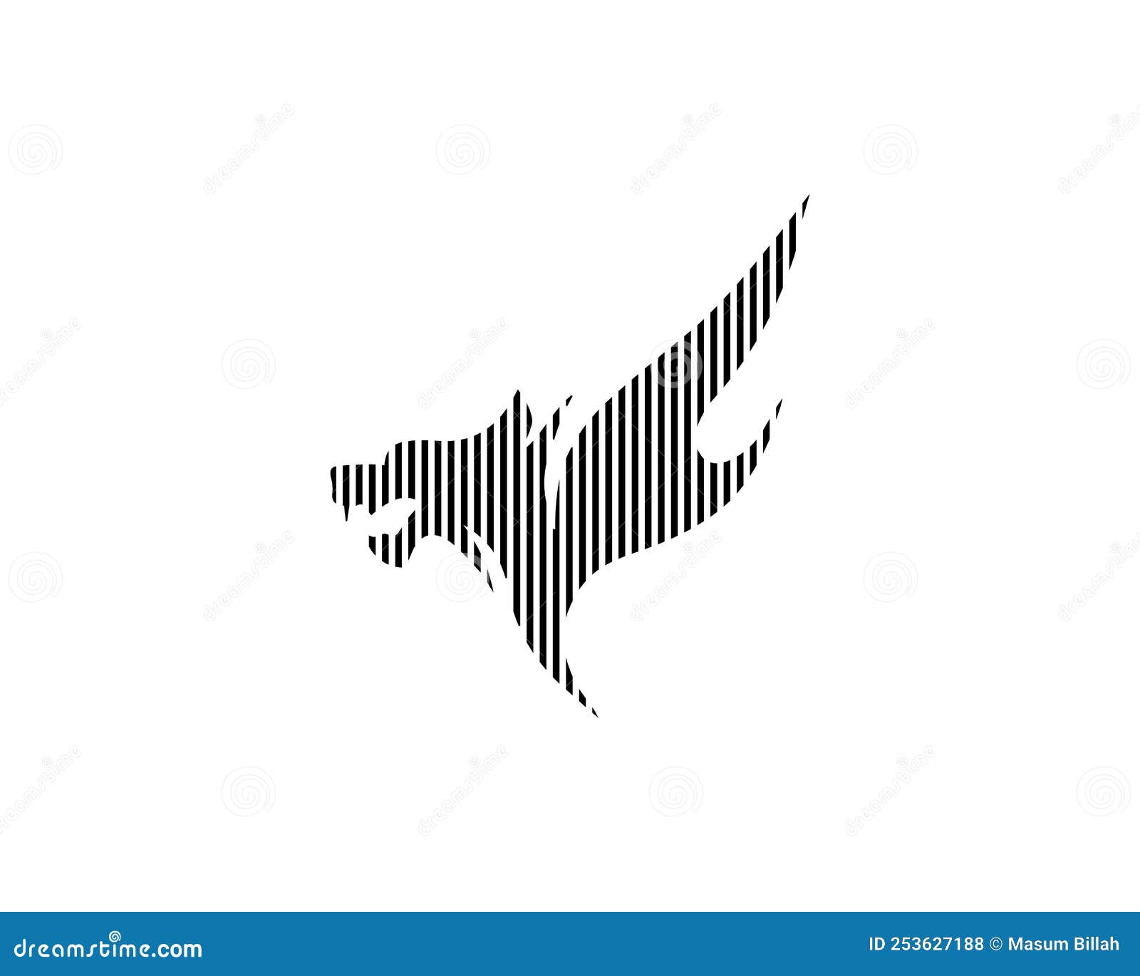 Creative Dragon Logo Design Template. Stock Vector - Illustration of ...