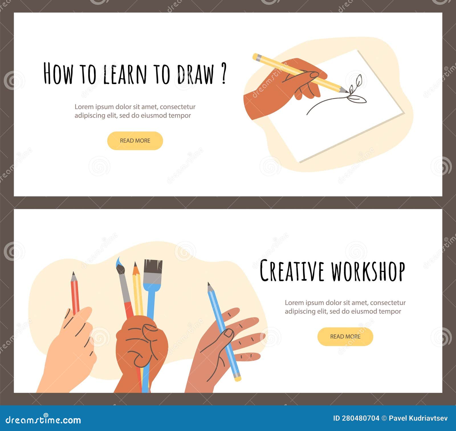Calligraphy Workshop Flyer Design, Ad Poster Template. Promotion ...