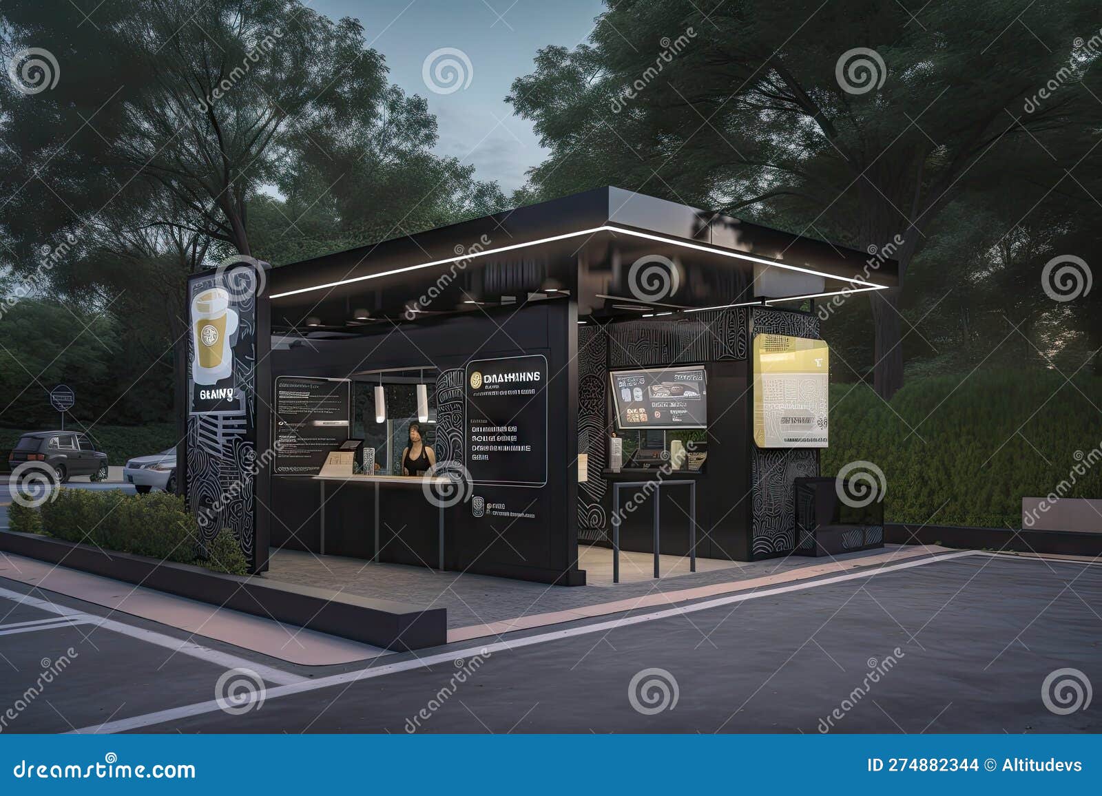 Creative Drive-thru Concept with Unique Ordering Options and Convenient ...