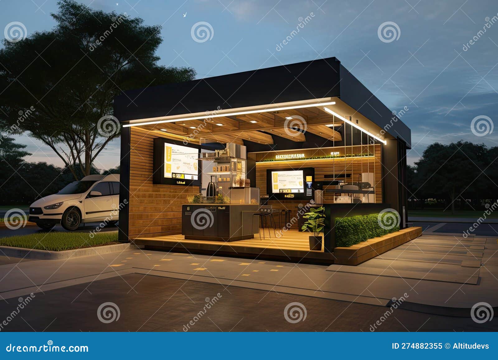 Creative Drive-thru Concept with Unique Ordering Options and Convenient ...