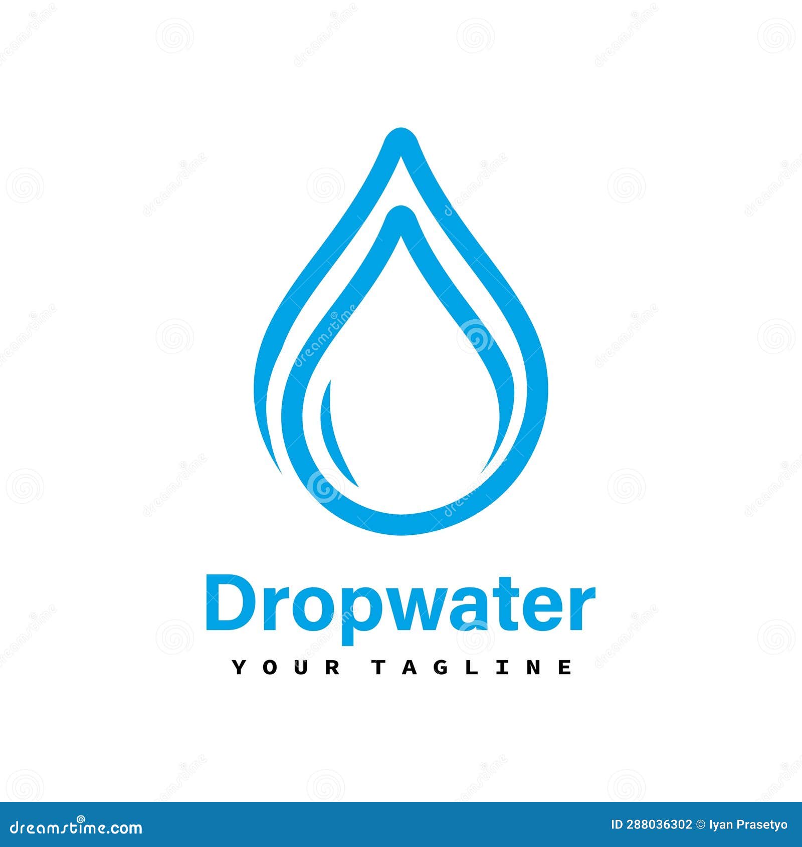 Creative Drop Water Concept Logo Design Template Stock Illustration ...