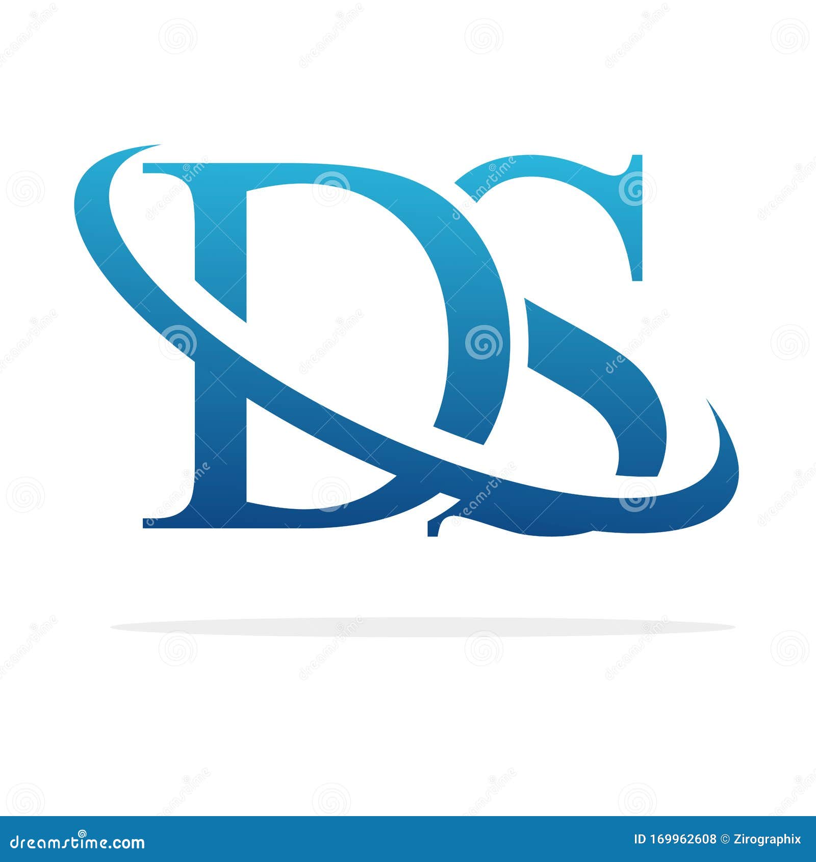 Creative DS Logo Icon Design Stock Vector - Illustration of blue, icon ...