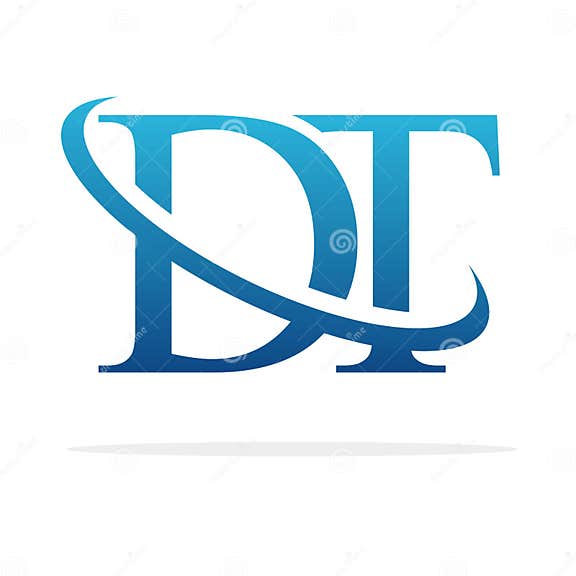 Creative DT Logo Icon Design Stock Vector - Illustration of clean ...