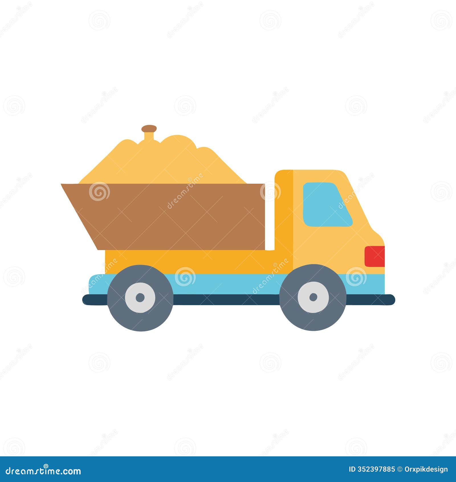 Creative Dump Hopper Illustration for Efficient Disposal Stock ...