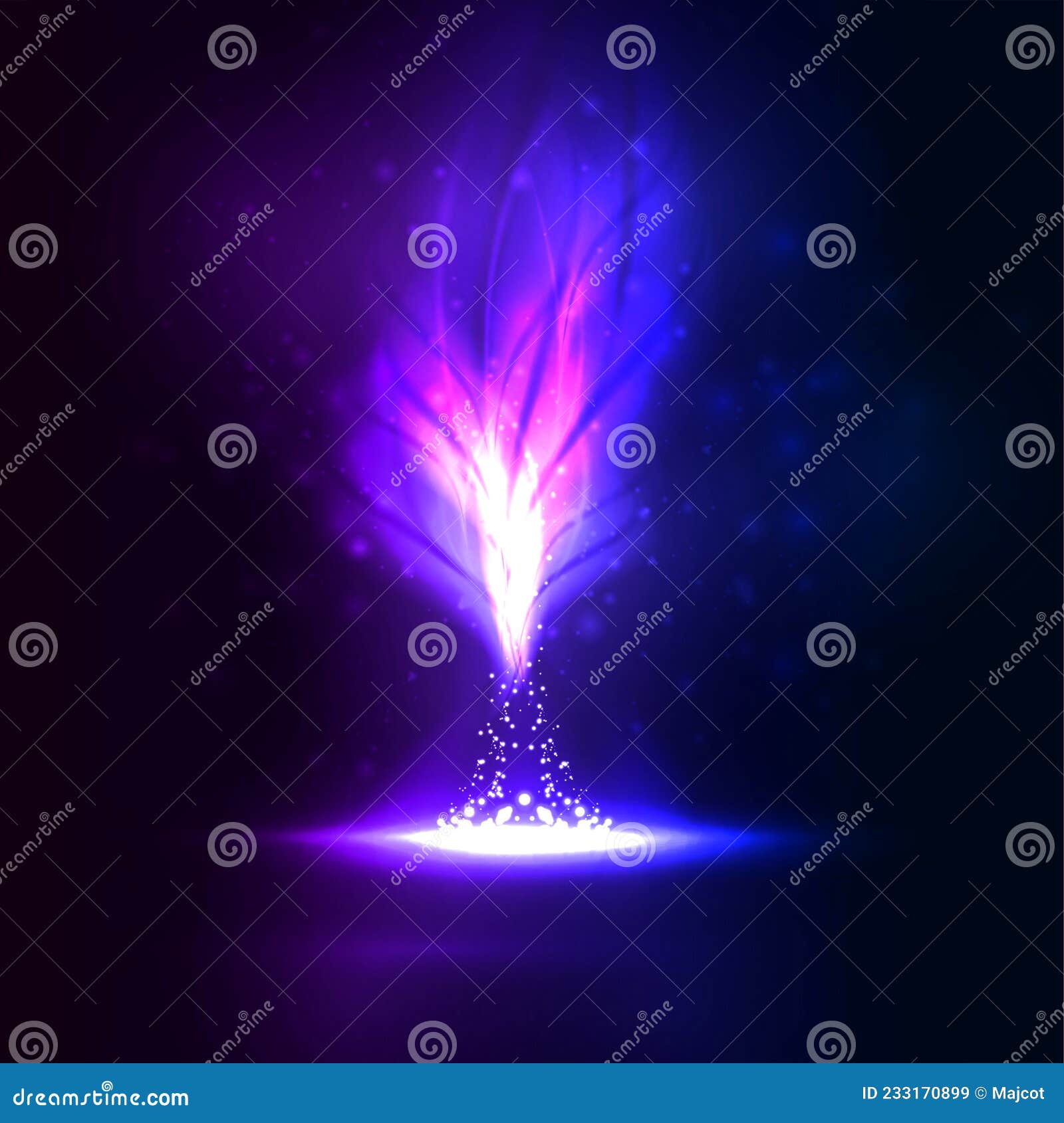 Creative Dynamic, Magic Fire Illustration Stock Vector - Illustration ...