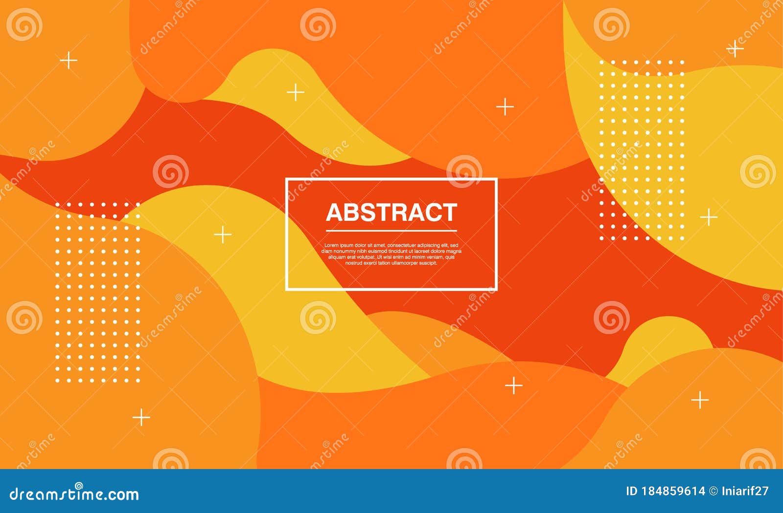 Dynamic Textured Background Flat Design in Orange Color. Vector Stock ...