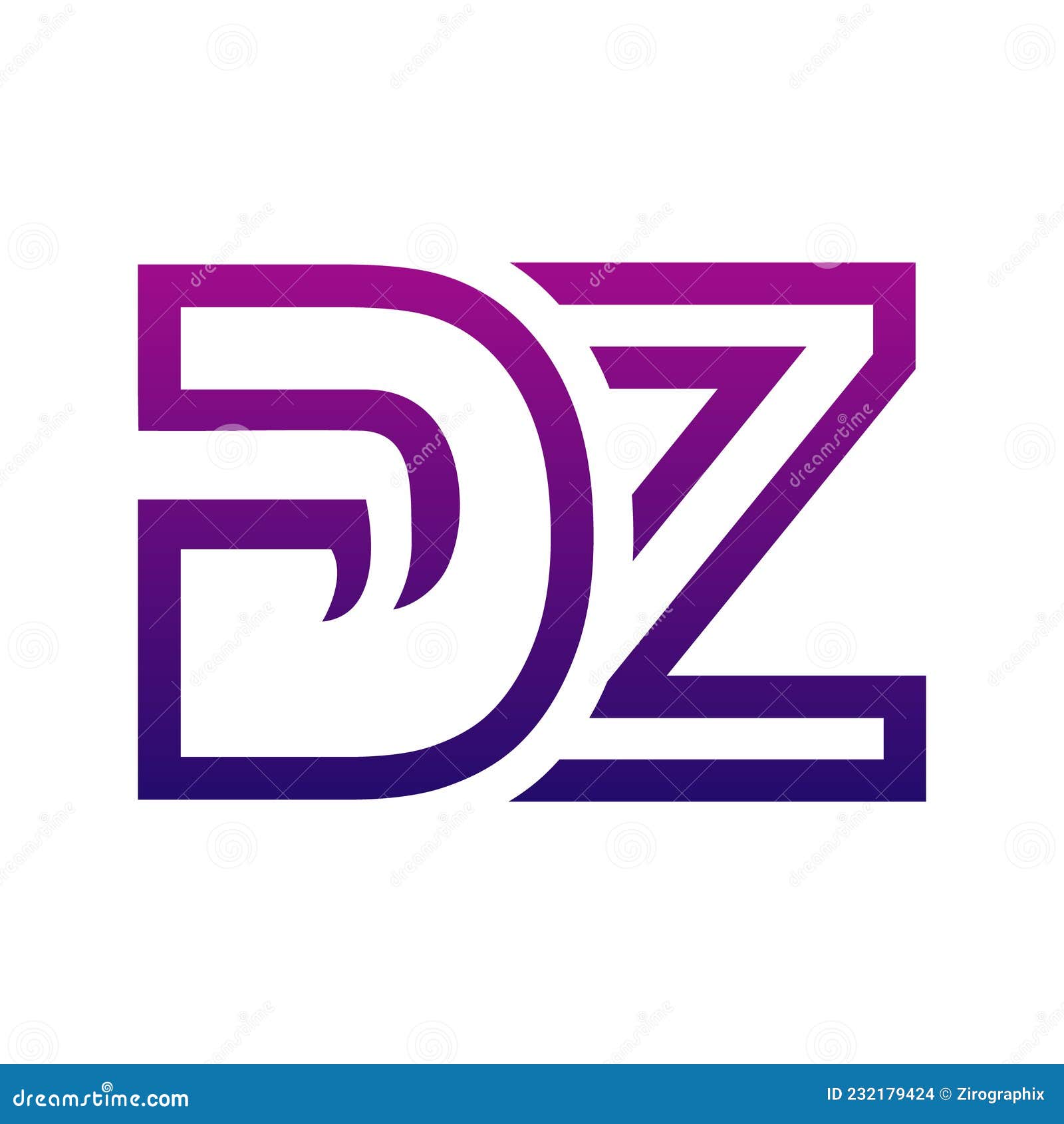 Creative DZ Logo Icon Design Stock Vector - Illustration of formatn ...