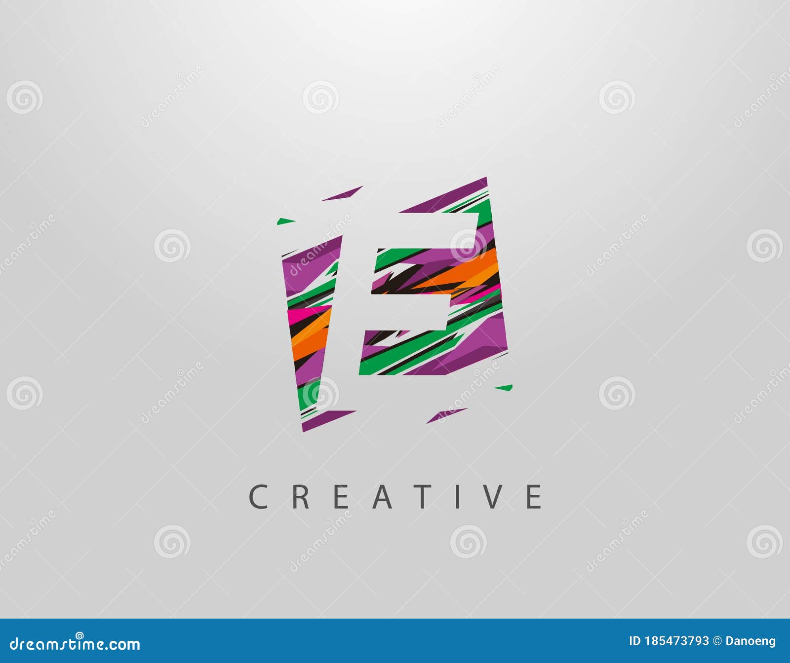 Creative E Letter Logo. Modern Abstract Geometric Initial E Design ...