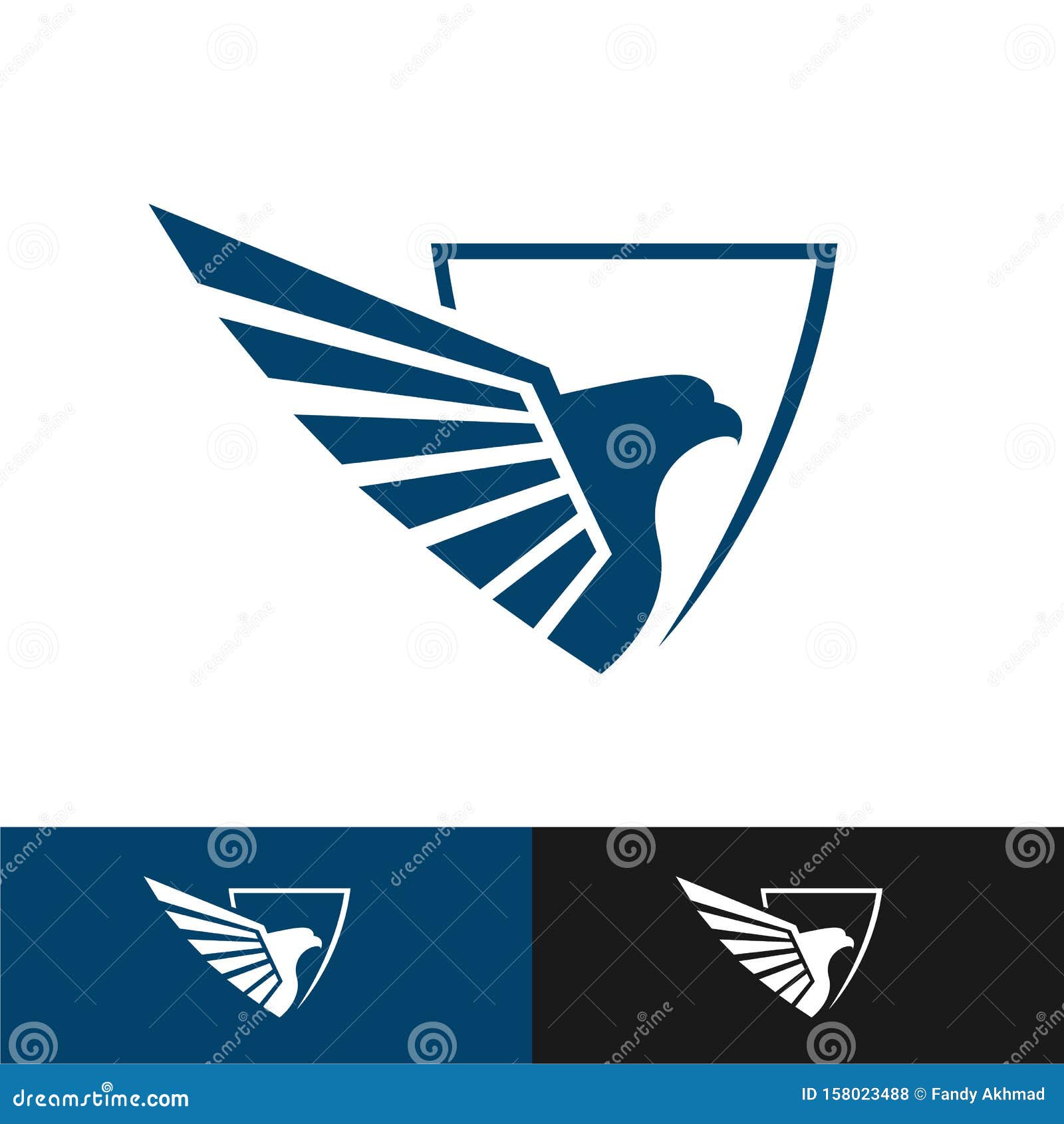 Creative Eagle Head Logo Vector Business Concept Stock Vector ...