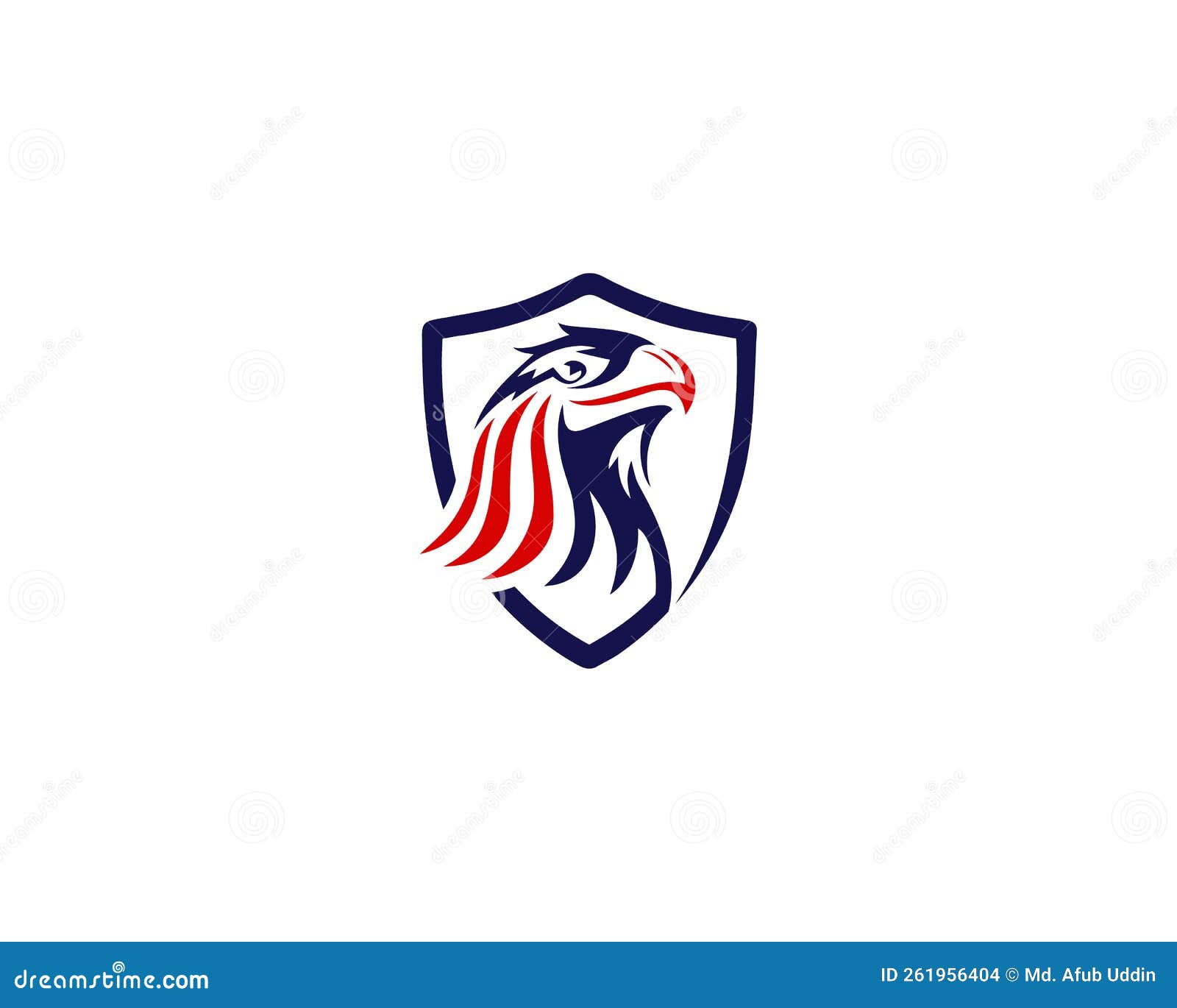 Creative Eagle Shield and Eagle Head Security Logo Design Stock Vector ...