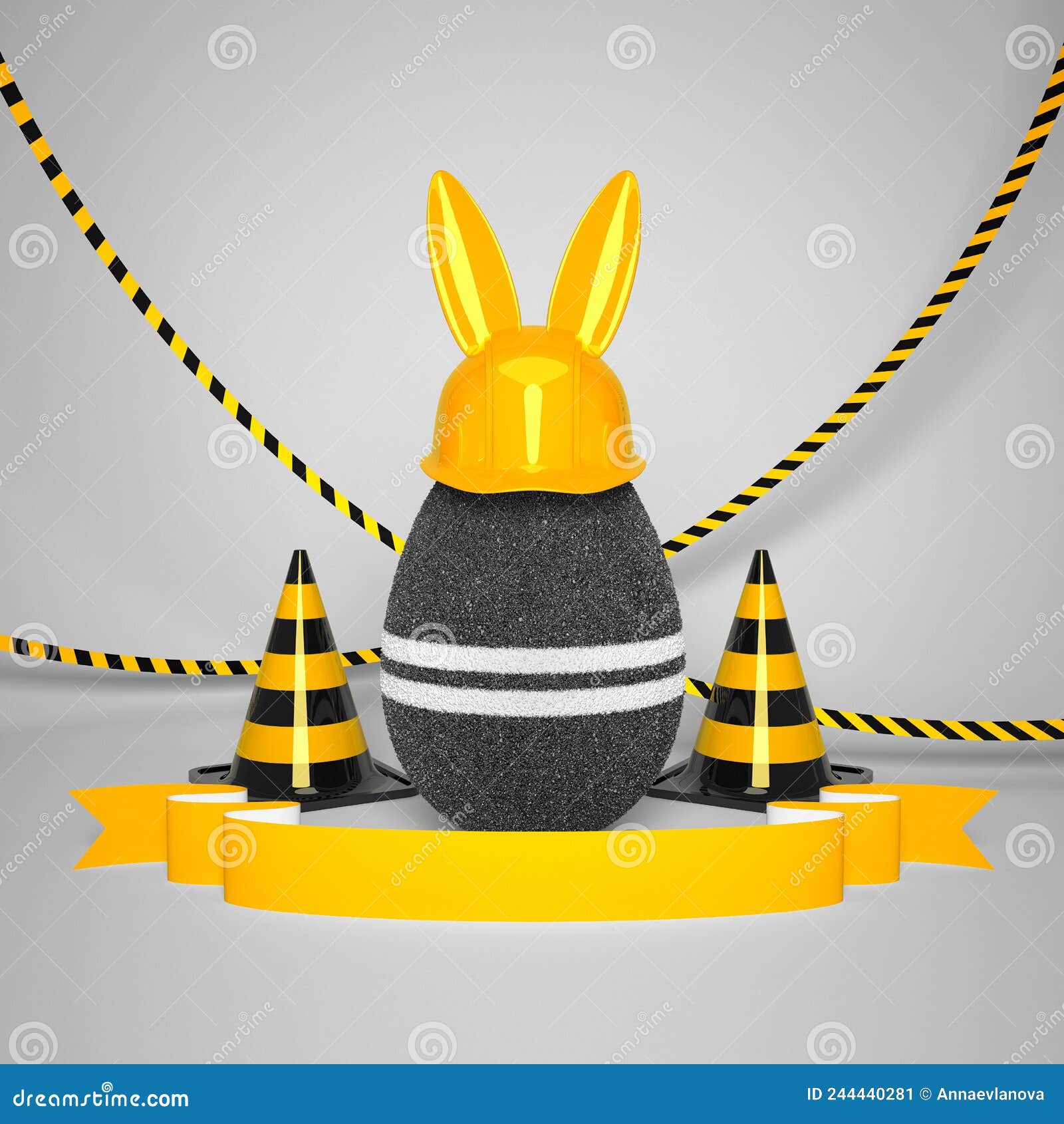 Creative Easter Template for a Road Engineering and Construction ...