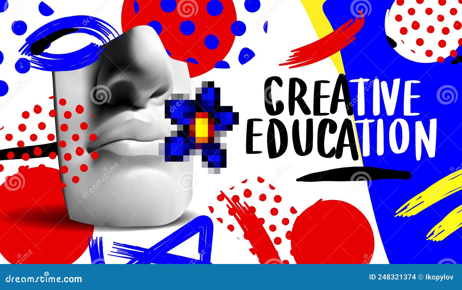 Creative Education, Conterporary Web Banner, Vector Stock Vector ...