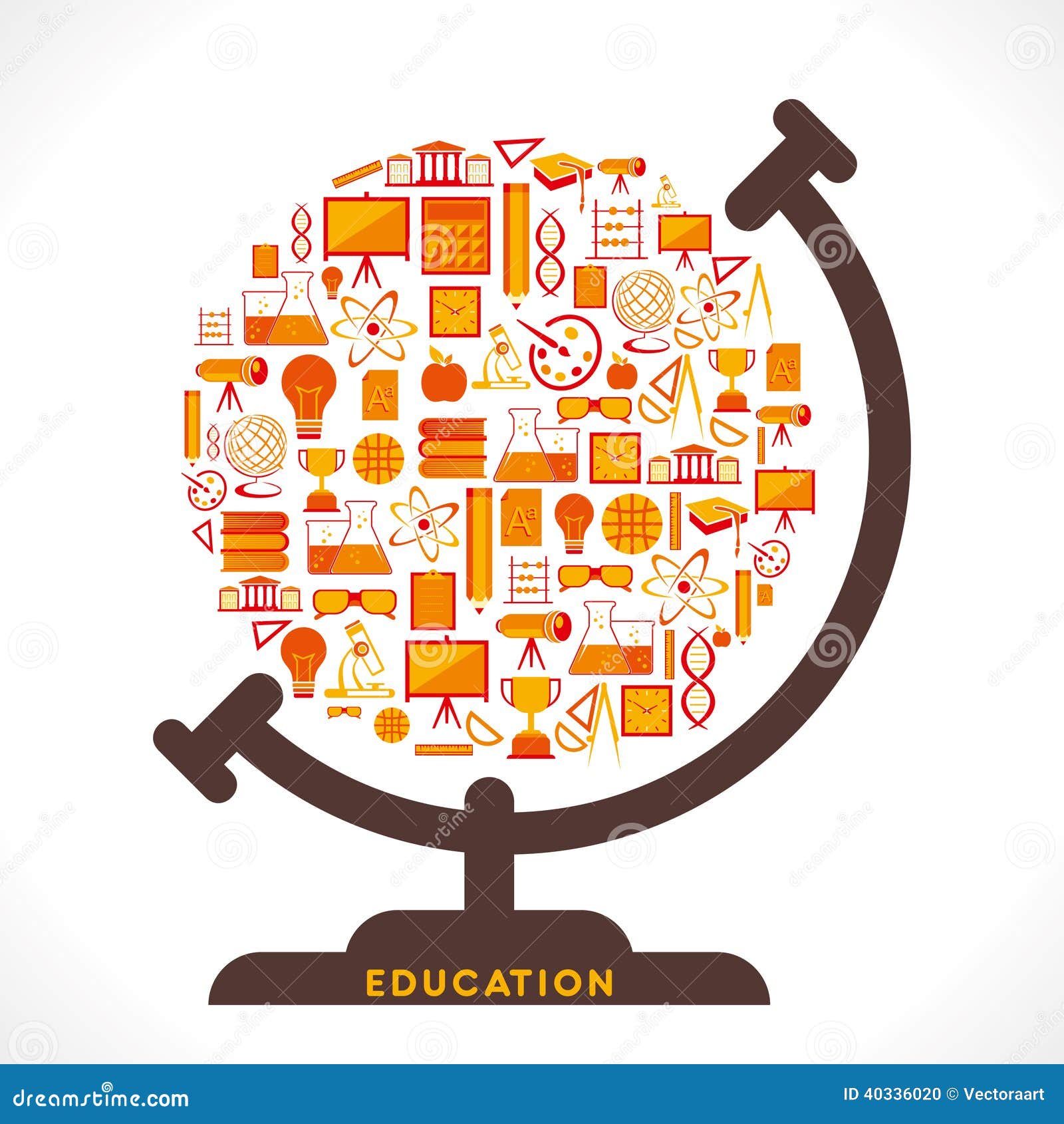 Creative Education Icon Design Globe Stock Vector - Illustration of ...