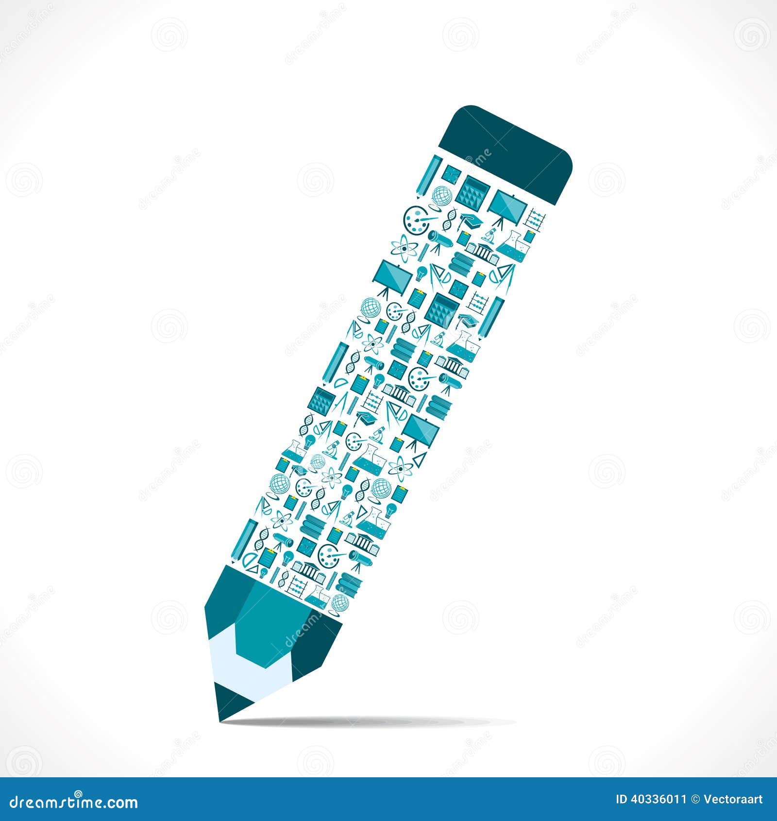 Creative Education Icon Design Pencil Stock Vector - Illustration of ...