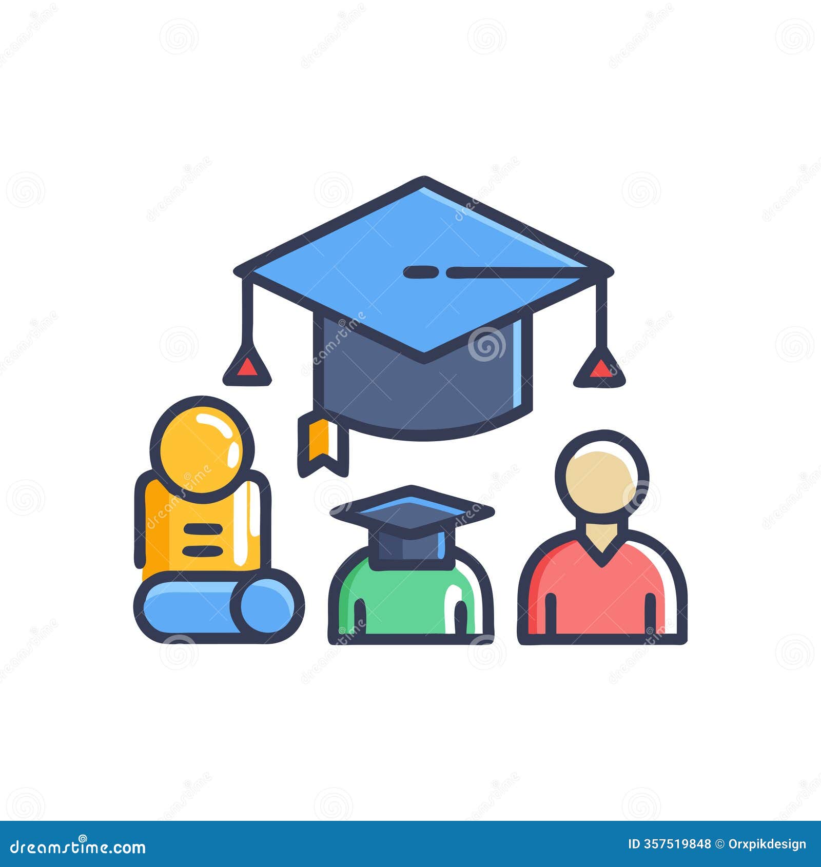 Creative Education Icon for Learning Stock Illustration - Illustration ...