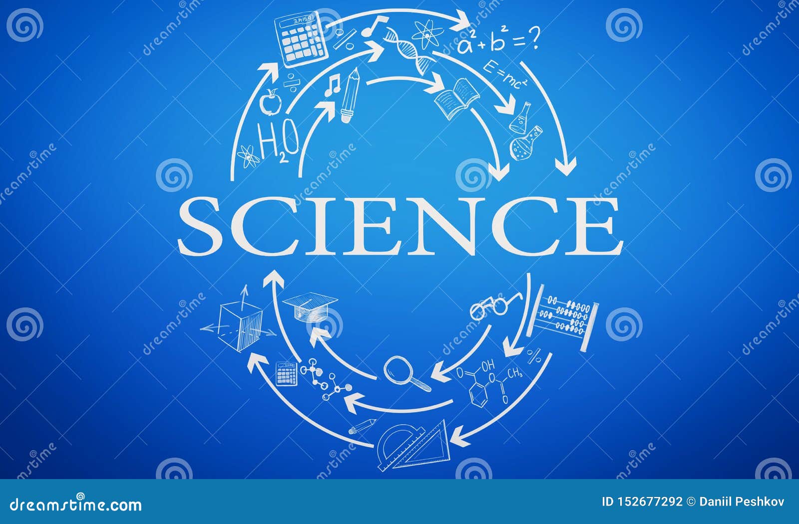 Science and Knowledge Concept Stock Illustration - Illustration of ...