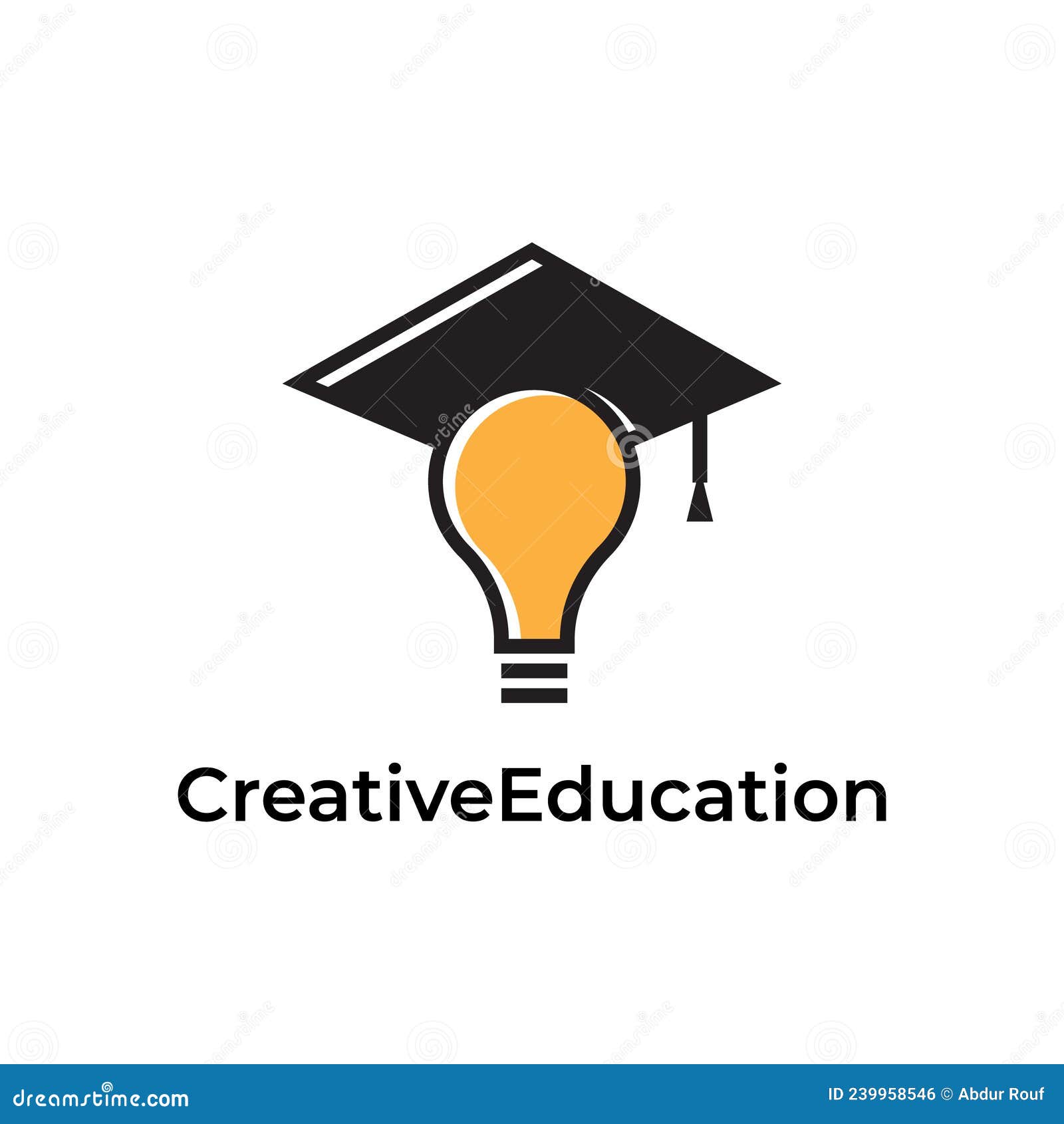Creative Education Vector Logo Design Stock Vector - Illustration of ...