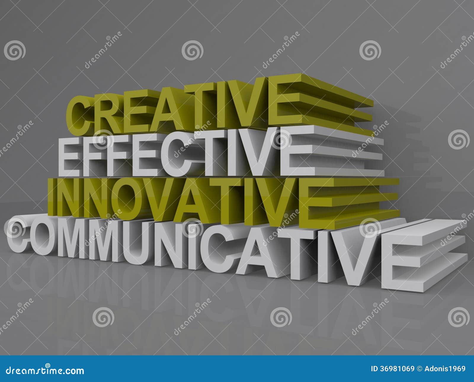 Creative Effective Innovative Communicative Words Stock Illustration ... Creative Effective Innovative Communicative Words Stock Illustration ...