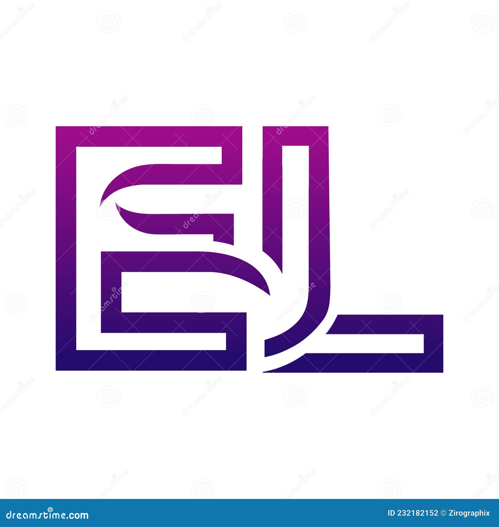 Creative EL Logo Icon Design Stock Vector - Illustration of creative ...