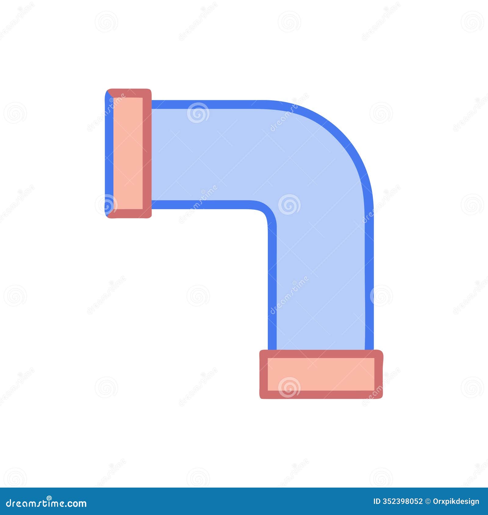 Creative Elbow Pipe Illustration For Effective Routing | CartoonDealer ...