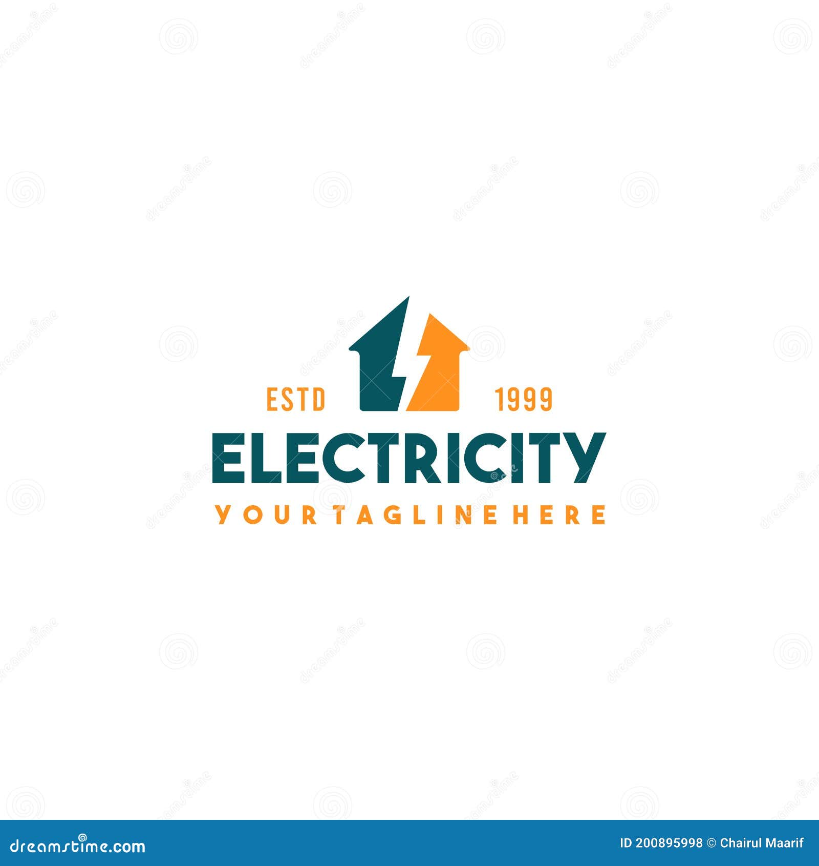 Creative Electric City Logo Design Stock Illustration - Illustration of ...