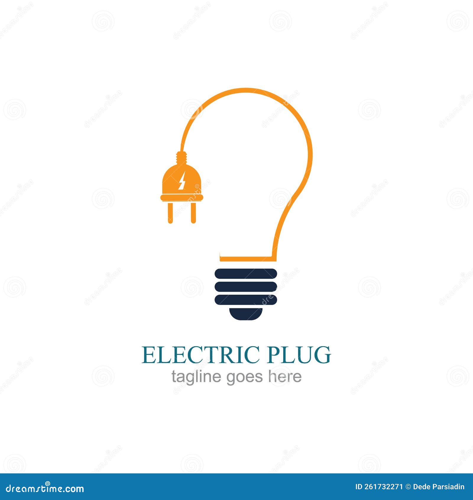 Creative Electrical Plug Logo Concept Vector Design Stock Vector ...