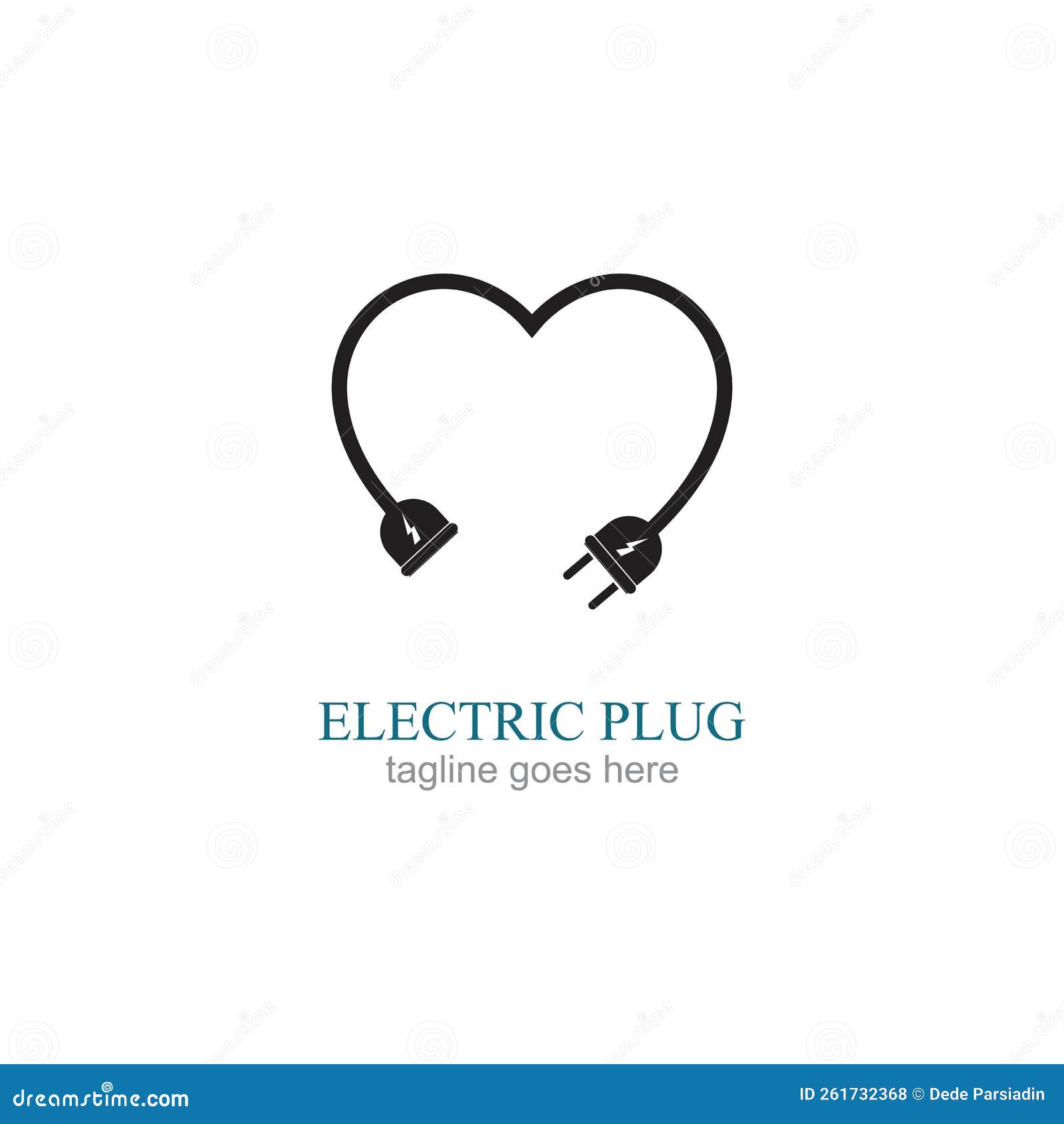 Creative Electrical Plug Logo Concept Vector Design Stock Vector ...