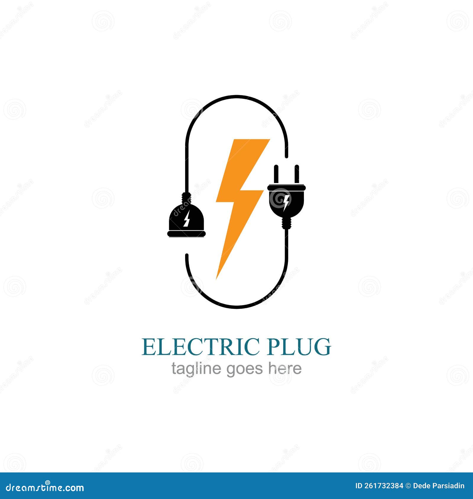 Creative Electrical Plug Logo Concept Vector Design Stock Vector ...