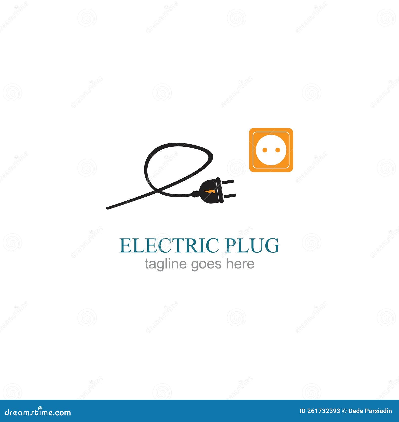 Creative Electrical Plug Logo Concept Vector Design Stock Vector ...