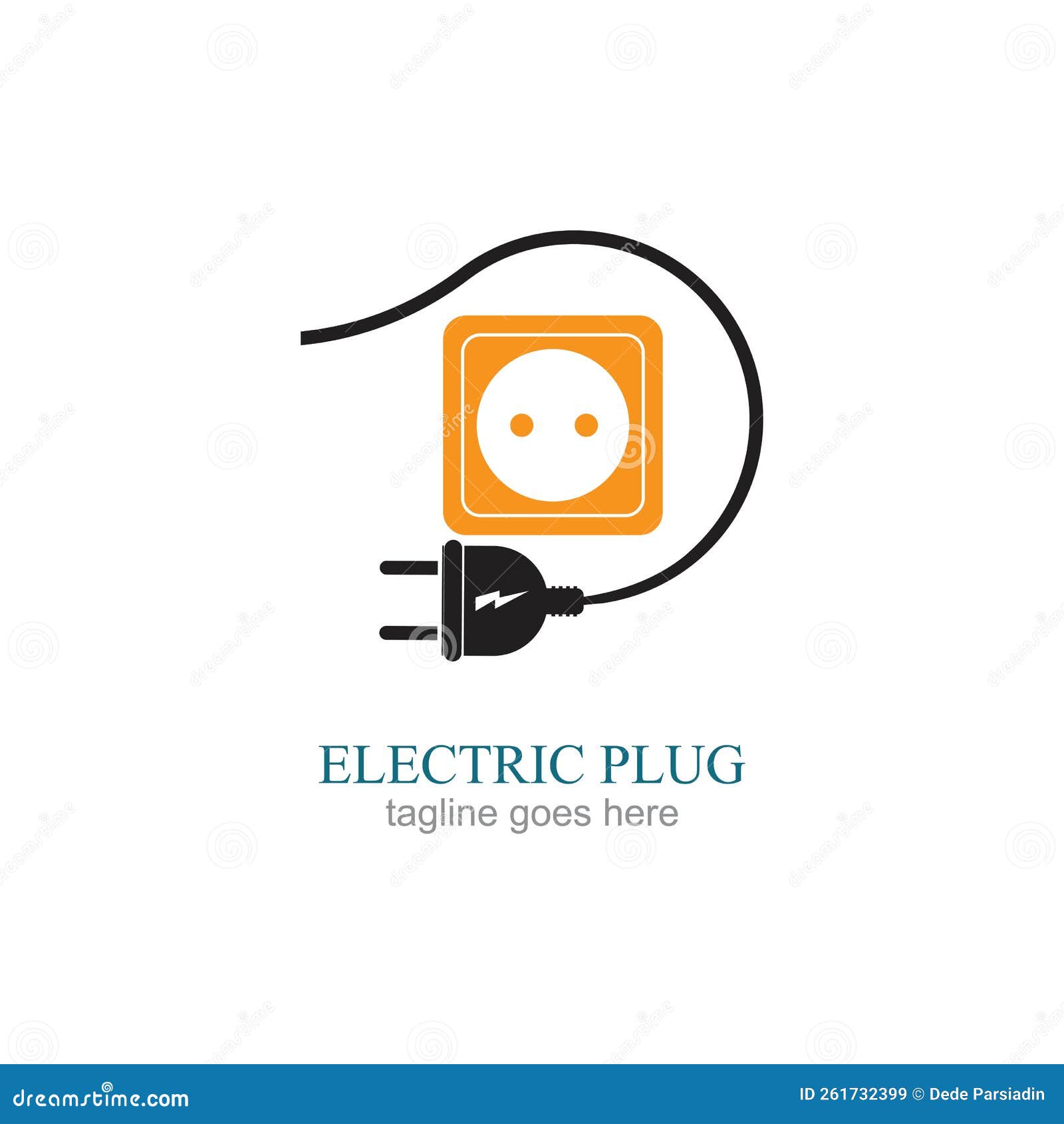 Creative Electrical Plug Logo Concept Vector Design Stock Vector ...