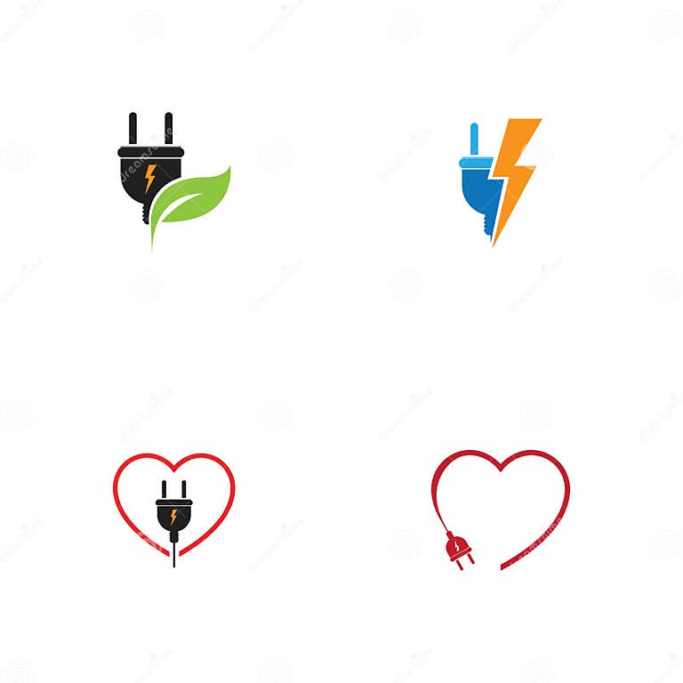 Creative Electrical Plug Logo Concept Vector Design Stock Vector ...