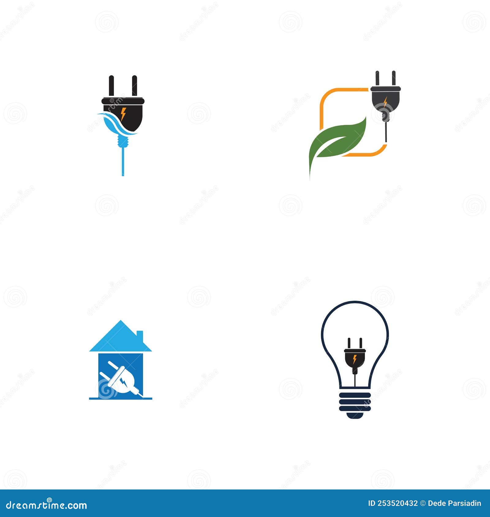 Creative Electrical Plug Logo Concept Vector Design Stock Vector ...