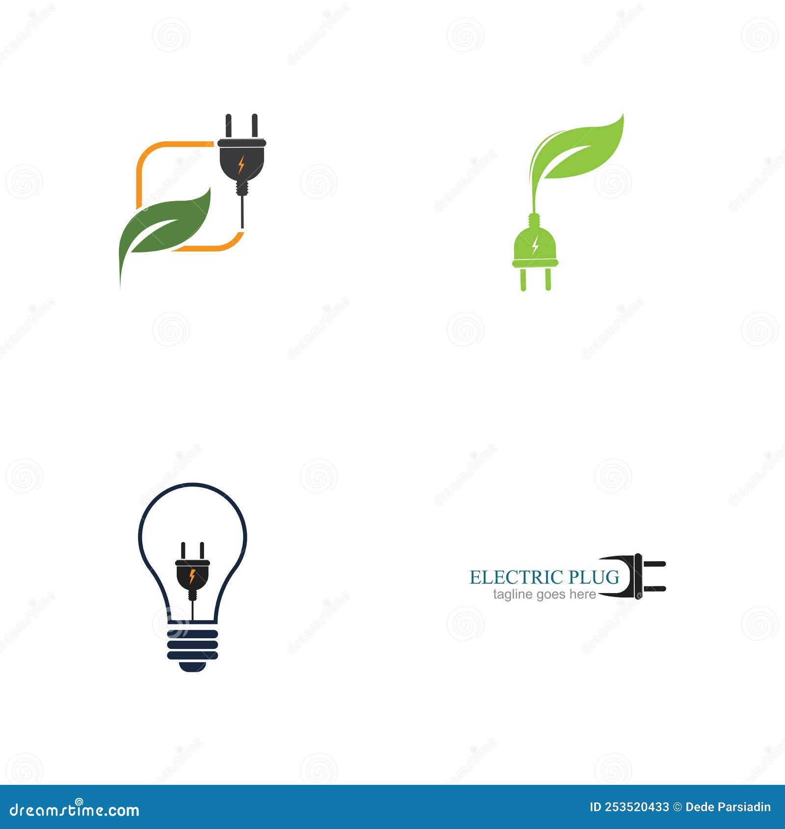 Creative Electrical Plug Logo Concept Vector Design Stock Vector ...