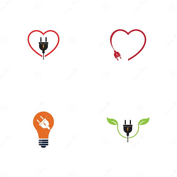 Creative Electrical Plug Logo Concept Vector Design Stock Vector ...
