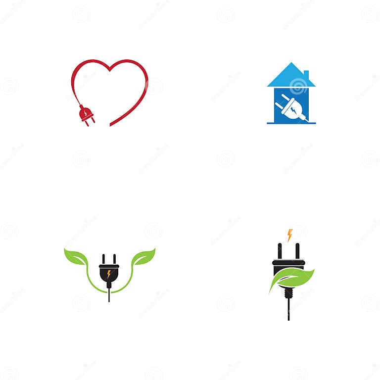 Creative Electrical Plug Logo Concept Vector Design Stock Vector ...