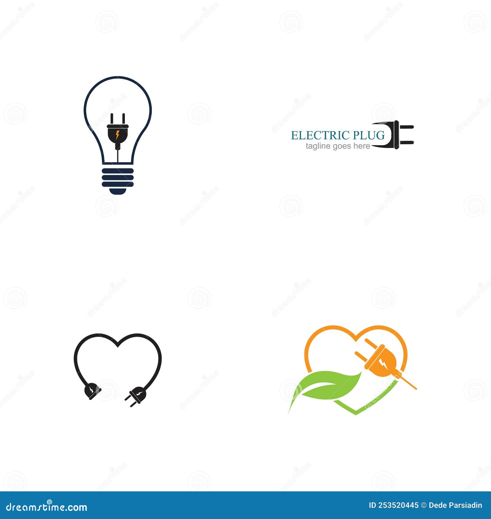 Creative Electrical Plug Logo Concept Vector Design Stock Vector ...