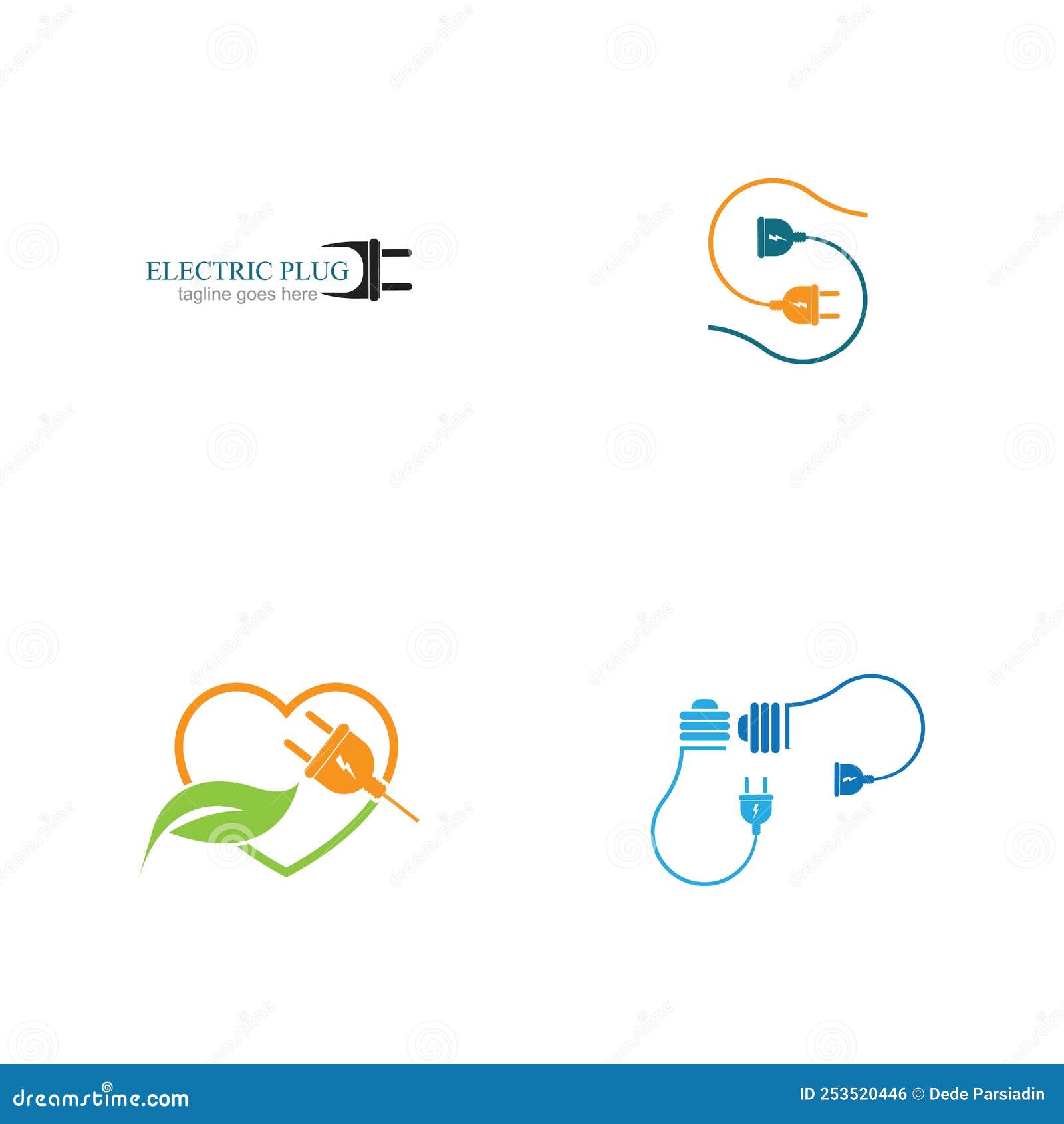 Creative Electrical Plug Logo Concept Vector Design Stock Vector ...