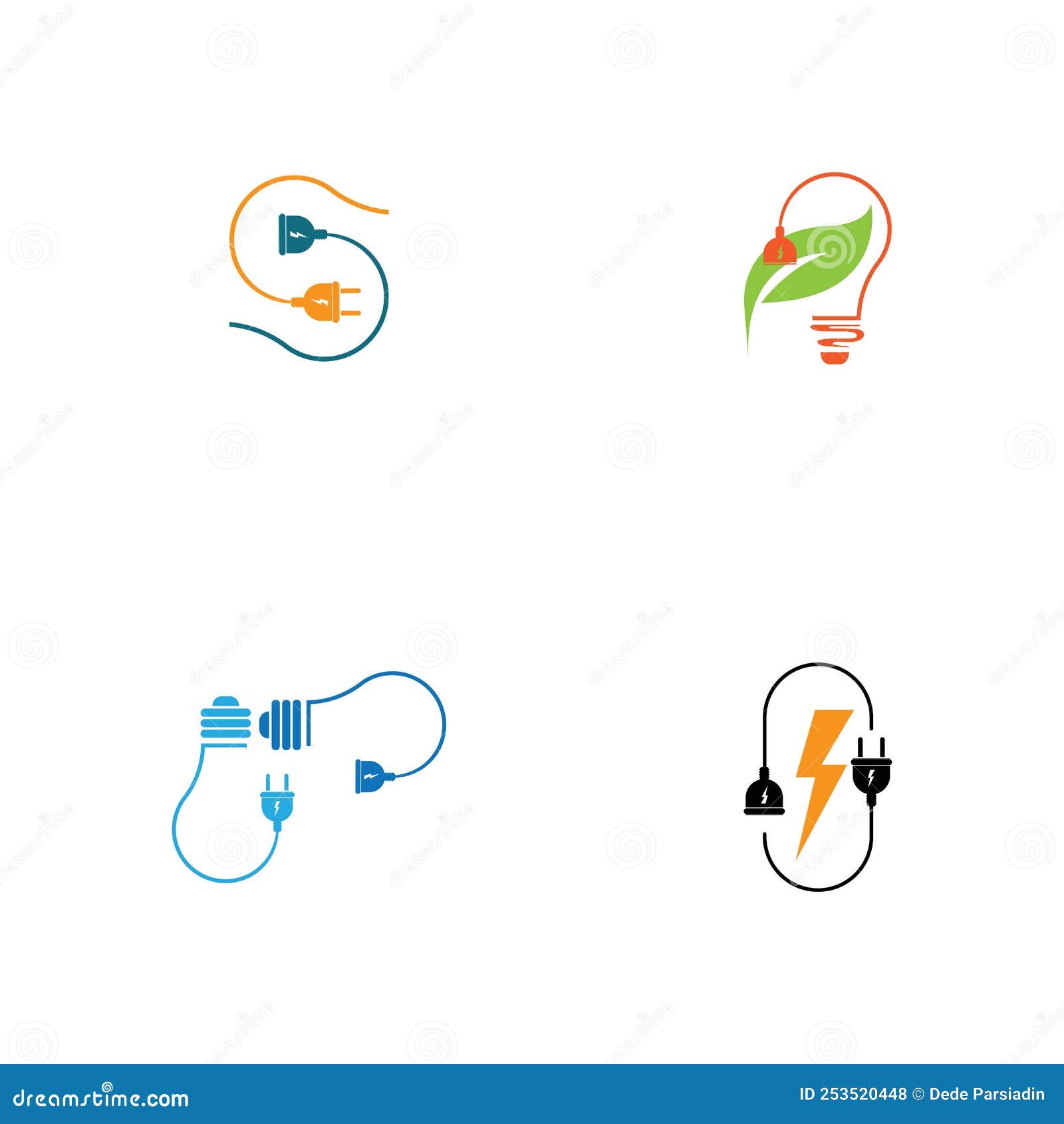 Creative Electrical Plug Logo Concept Vector Design Stock Vector ...