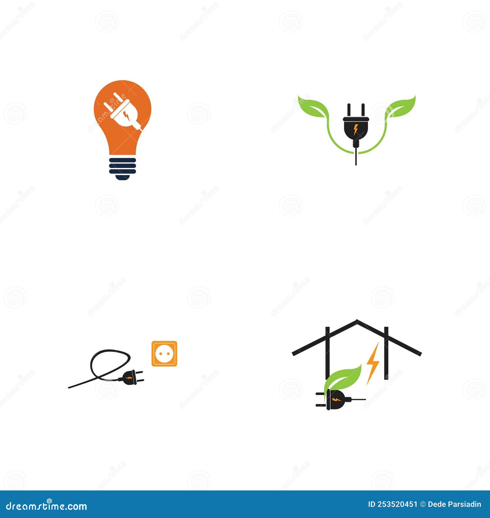 Creative Electrical Plug Logo Concept Vector Design Stock Vector ...