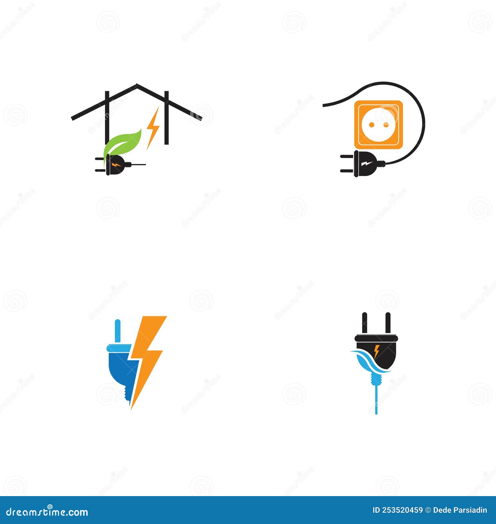 Creative Electrical Plug Logo Concept Vector Design Stock Vector ...